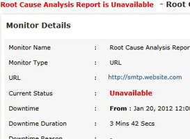 Site24x7 Newsletter: Launching Root Cause Analysis (RCA) Report - February 2012